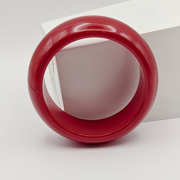 Vintage | Jewelry | Bright Red Bakelite Bangle Bracelet 96s Red ...